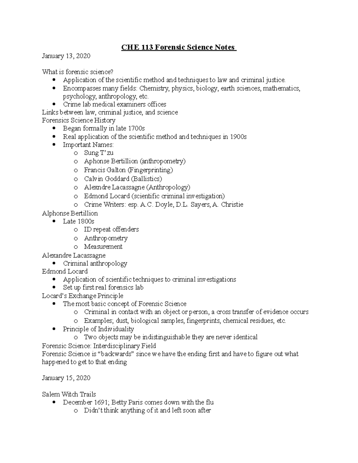 CHE 113 Notes 1 - Spencer - CHE 113 - Studocu