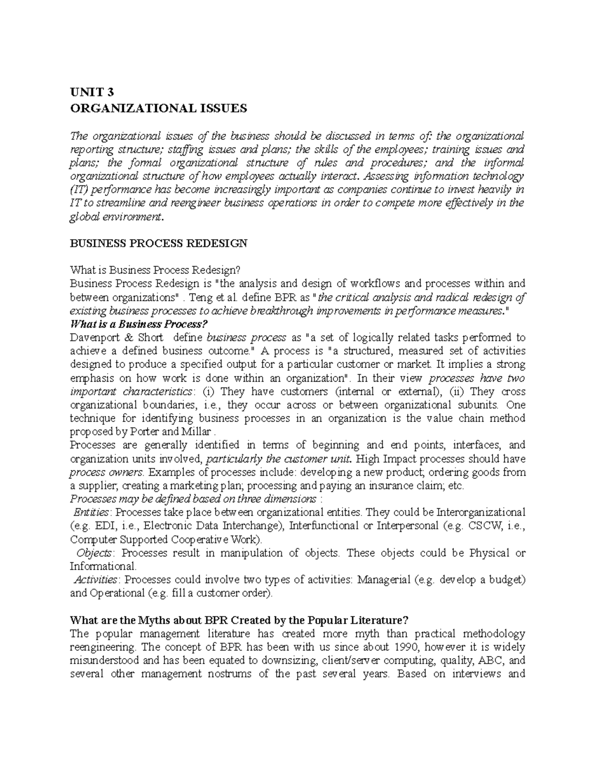 Compilation notes for Unit 3 - Professional Skills And Practices - Studocu