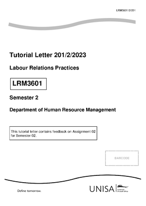 LRM3702 2019 TL 201 2 B - Tutorial Letter 201 2019 - LRM3702/201/2 ...