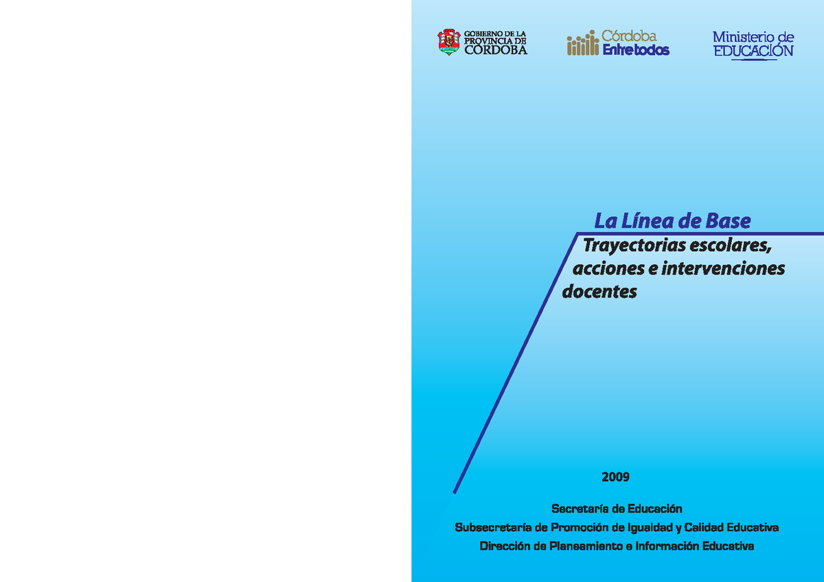 Linea de base 2 - LÍNEA DE BASE Trayectorias escolares, acciones e ...