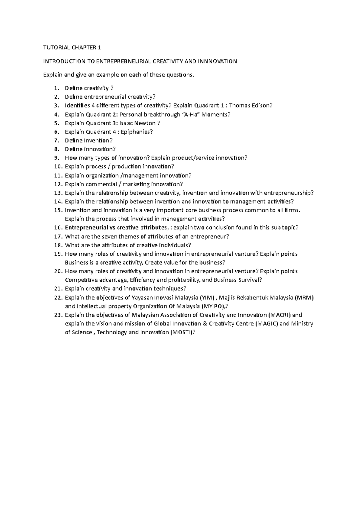 Tutorial Chapter 1 - tuto - TUTORIAL CHAPTER 1 INTRODUCTION TO ...