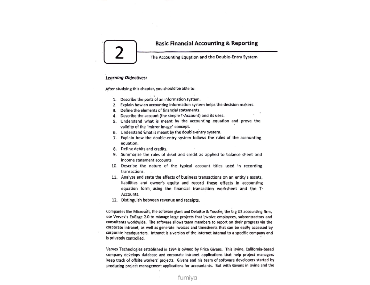Chapter 2 - Basic Financial Accounting &Reporting - Basic Financial ...