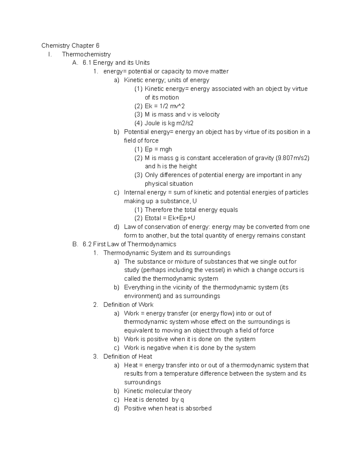 Chemistry Chapter 6 - Professor Adrian Michael - Chemistry Chapter 6 I ...