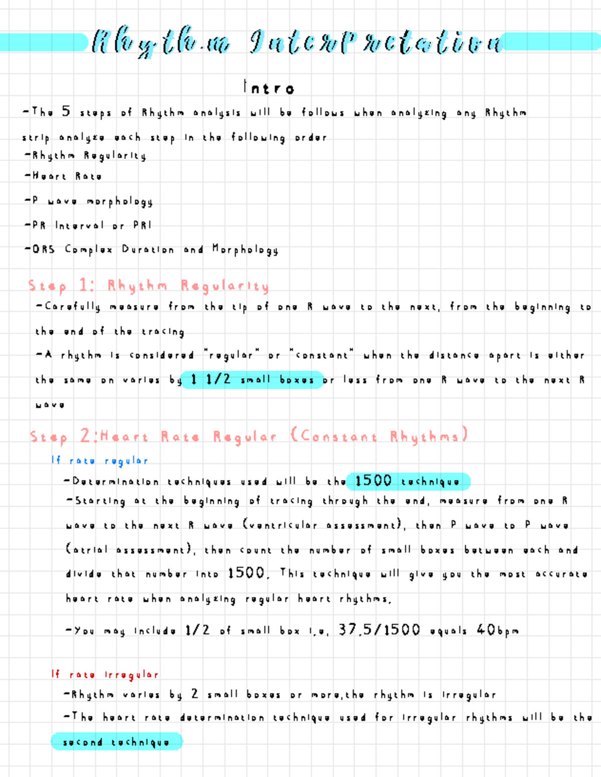 Rhythm Interpretation - Rhythm Interpretation Intro -The 5 steps of ...
