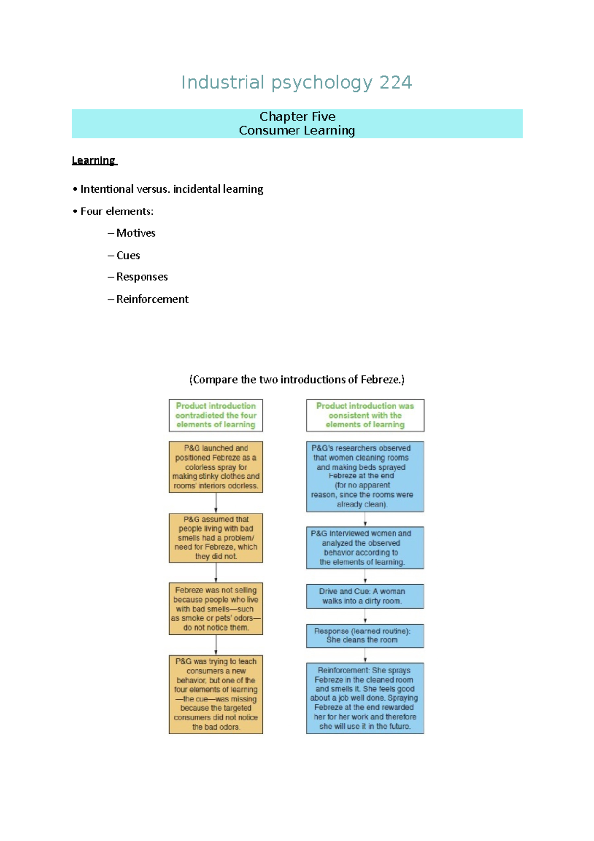 Chapter 5 summary notes - Industrial psychology 224 Chapter Five ...