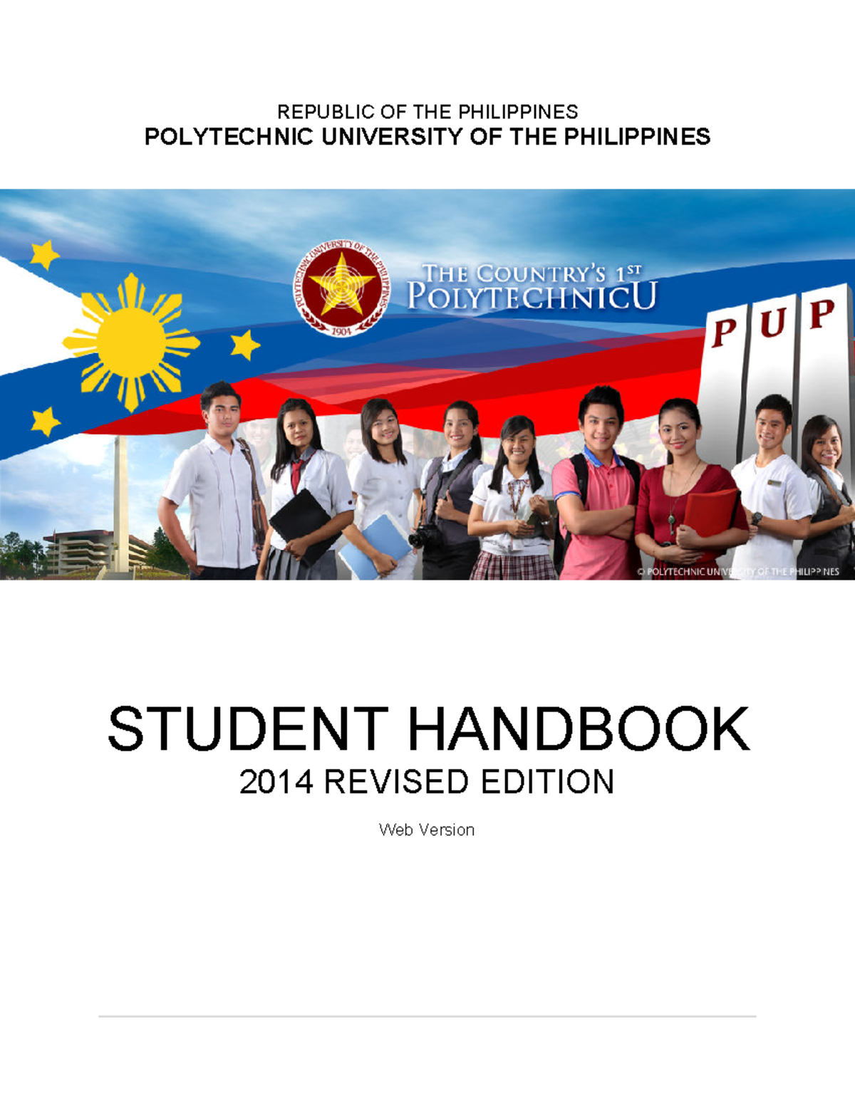 The PUPStudent Handbook 2014 - REPUBLIC OF THE PHILIPPINES POLYTECHNIC ...