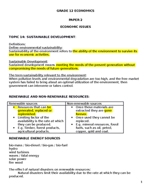 Economics Grade 10 Notes - ECONOMICS NOTES GRADE 10 shopping DVDs Money ...