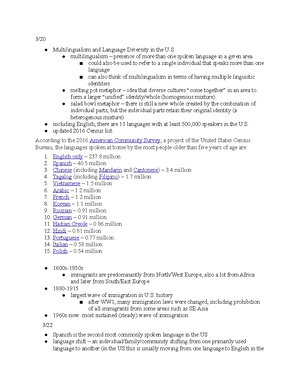 Linguistics 101 midterm questions - 1 Ling 101 Prof. Tamasi T&A chapter 1: What is language ...