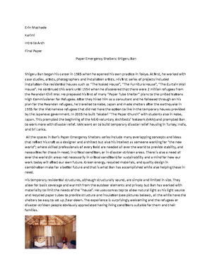 What Is Architecture - reading passage - Erin Machado Karimi ...