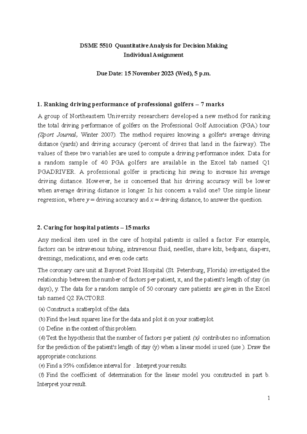 individual-assignment-dsme-5510-quantitative-analysis-for-decision