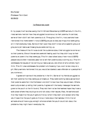 Lgbtq reflection - This semester, and year, were interesting and ...