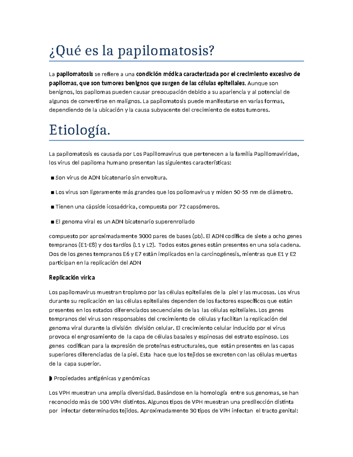 Qué es la - Hola - ¿Qué es la papilomatosis? La papilomatosis se ...