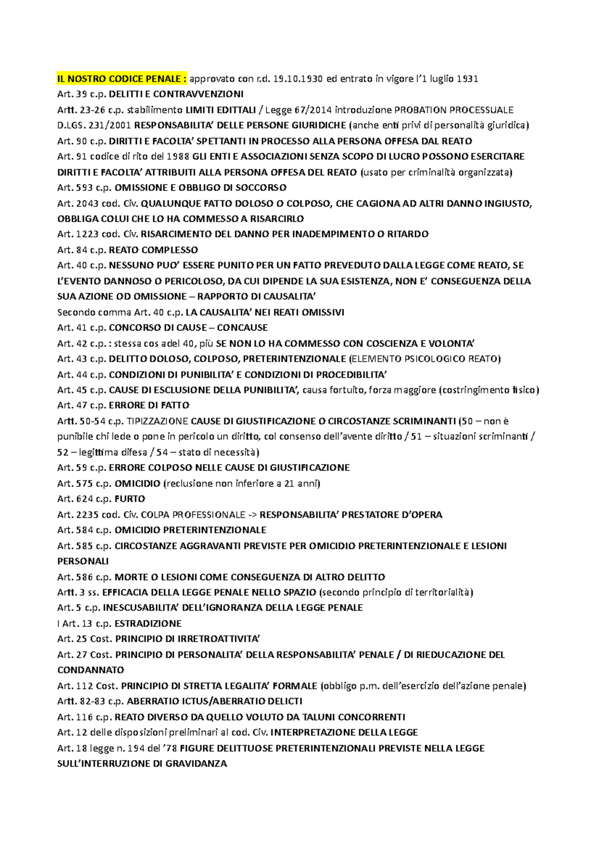 IL Nostro Codice Penale - IL NOSTRO CODICE PENALE : approvato con r. 19 ...
