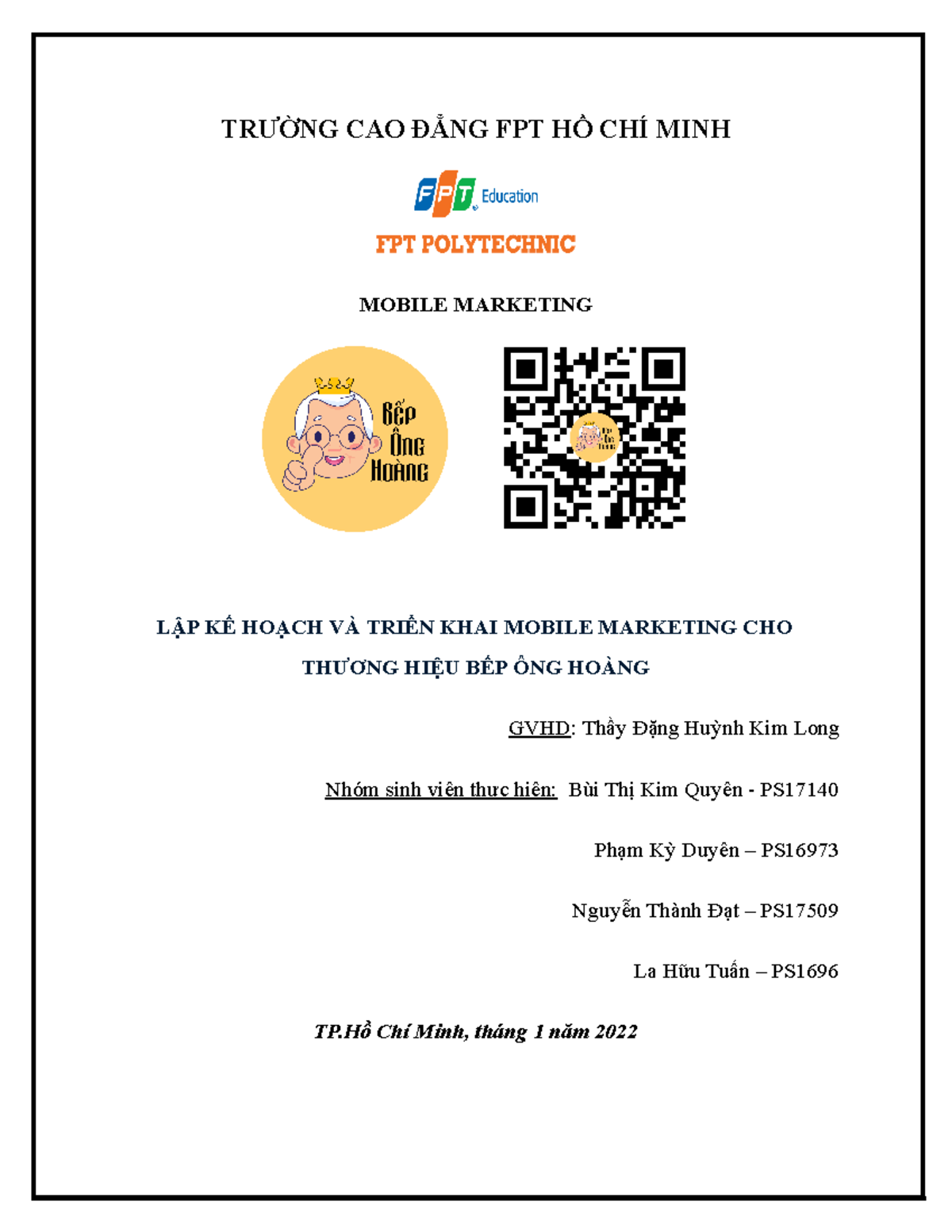 ASM Mobile Marketing - TRƯỜNG CAO ĐẲNG FPT HỒ CHÍ MINH MOBILE MARKETING ...