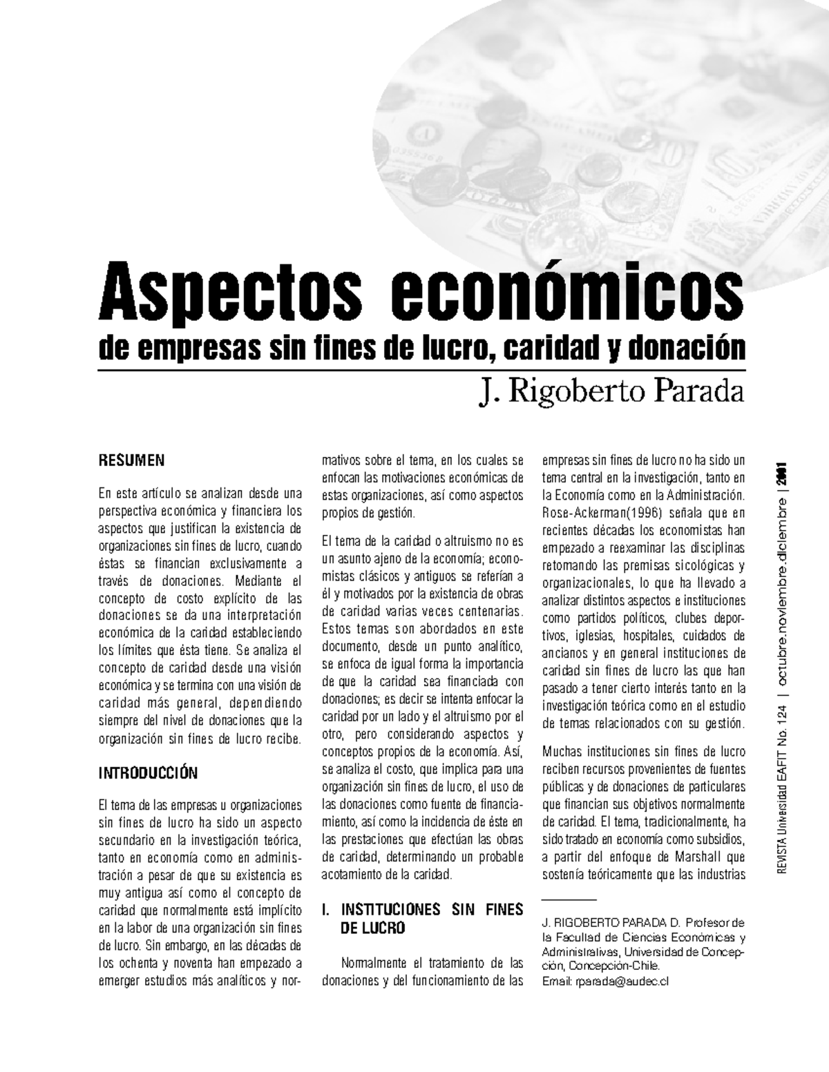 Aspectos economicos - REVISTA Universidad EAFIT No. 124 | octubre ...
