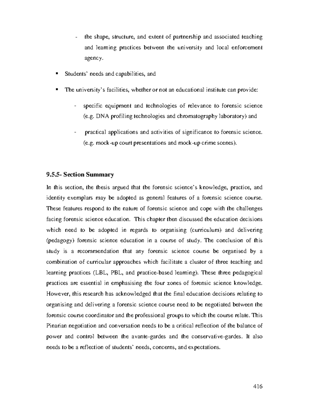 Forensic Science-104 - 416 the shape, structure, and extent of ...