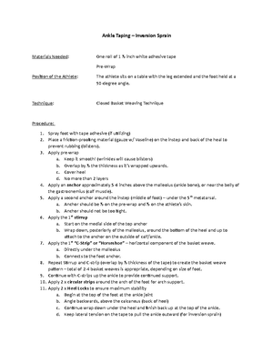 KIN 160 Chapter 2 - KIN 160 Notes for Ch 2 - Chapter 2: Physical ...