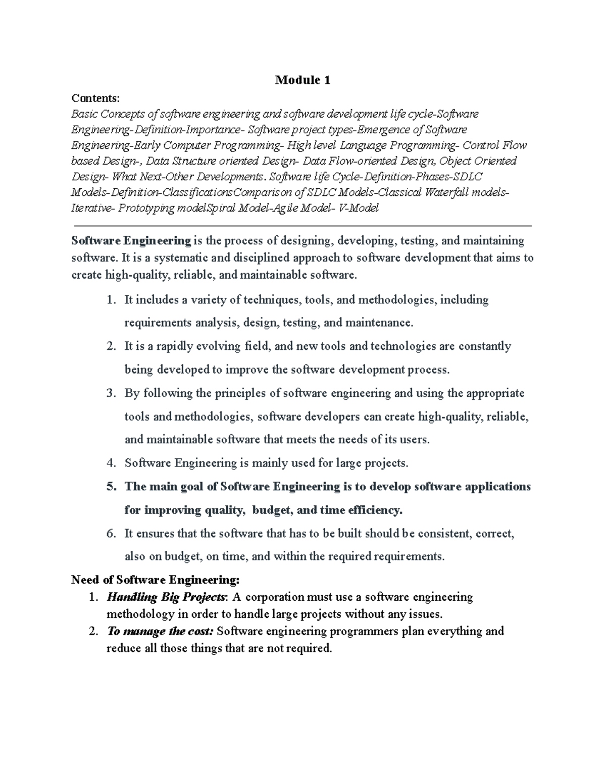 Module 1 - PMSE-Part 1 - It's a part of pmse subject - Module 1 ...