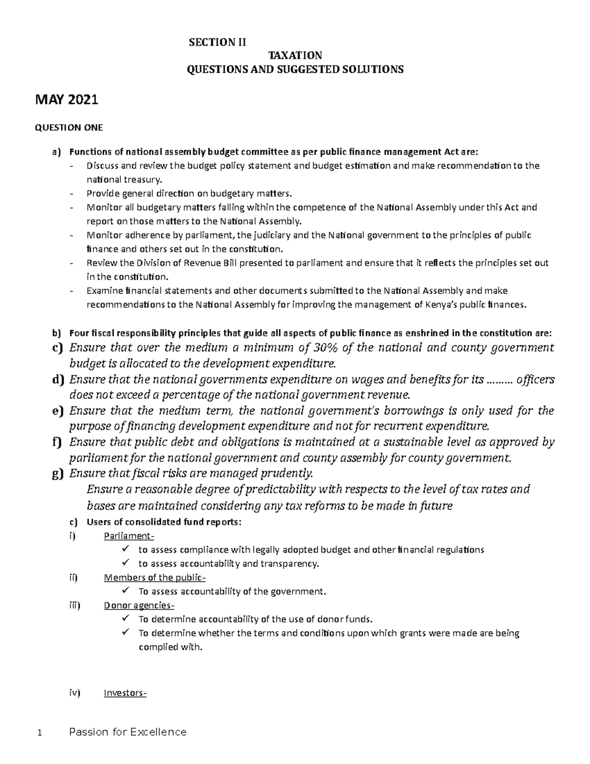 Solutions Updated sec 2 Theory ANswers 2021 - SECTION II TAXATION ...