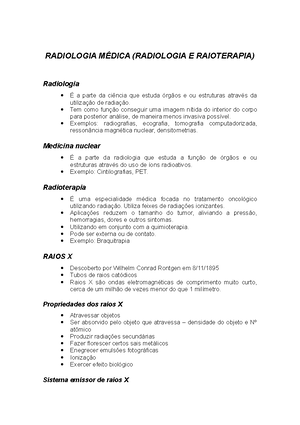 Biofísica das Radiações - Biofísica das Radiações: Radioatividade e ...