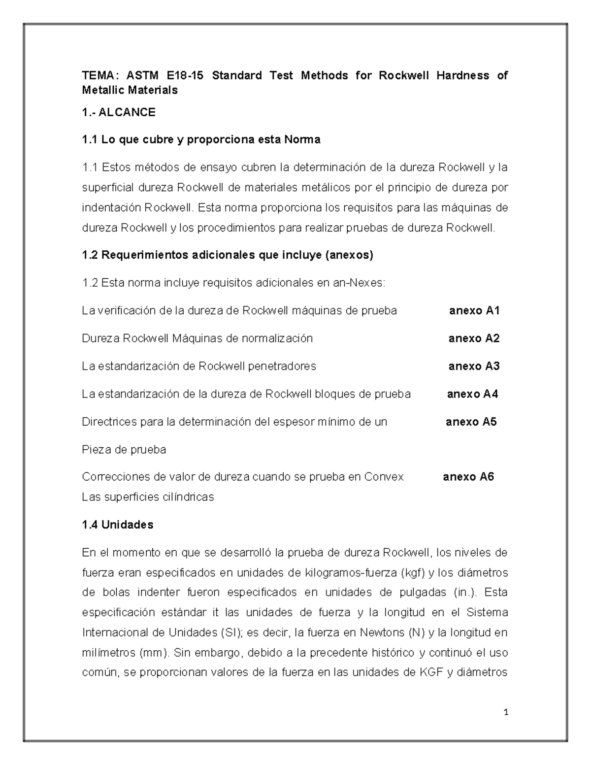 Trabajo- Metro - ASTM E18-15 - TEMA: ASTM E18-15 Standard Test Methods ...