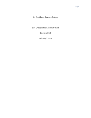 HCM 345 Module 7 White Paper - 7-2 Final Project Submission: White ...