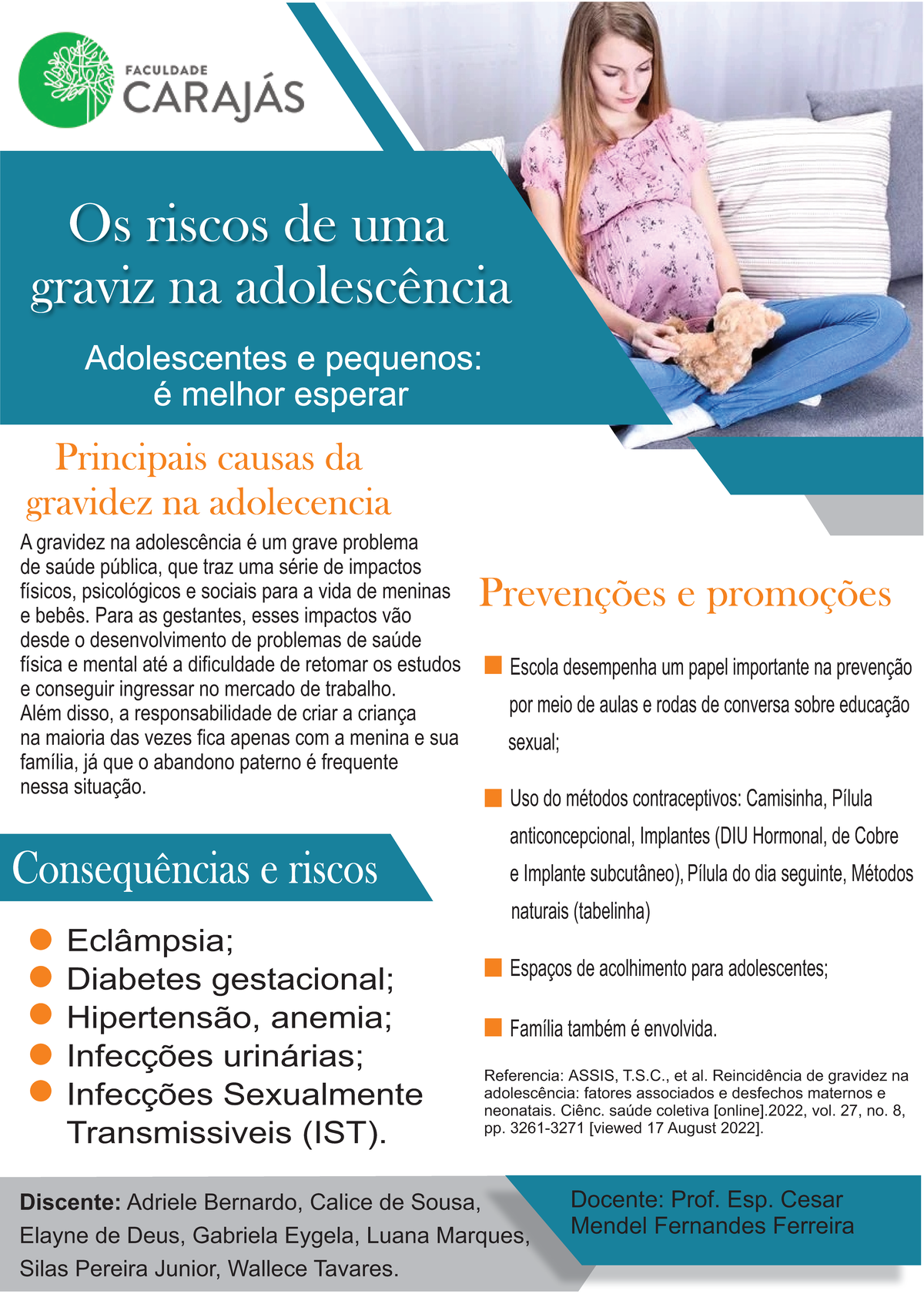 gravidez na adolescência e ISTs - Os riscos de uma graviz na ...