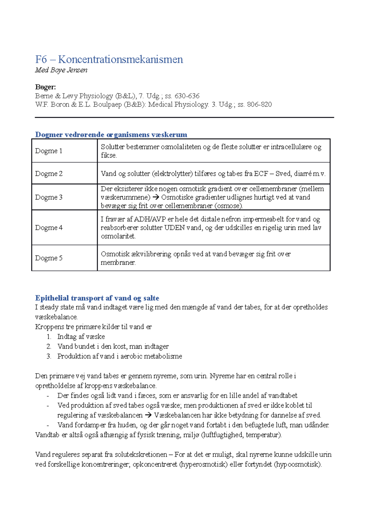 Læringsmål - Koncentrationsmekanismen - F6 – Koncentrationsmekanismen ...