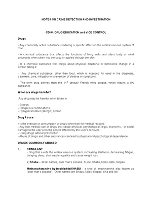 (CDI 4) Organized Crime Investigation - NOTES ON CRIME DETECTION AND ...