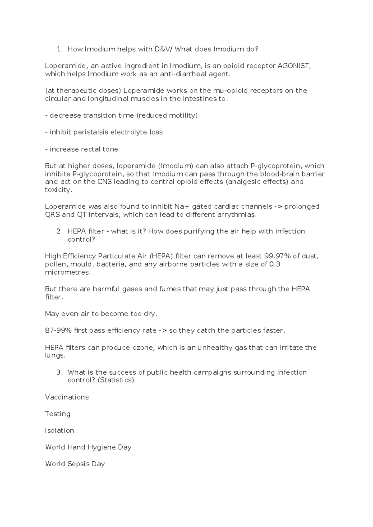 GI tract 1 - How Imodium helps with D&V/ What does Imodium do ...