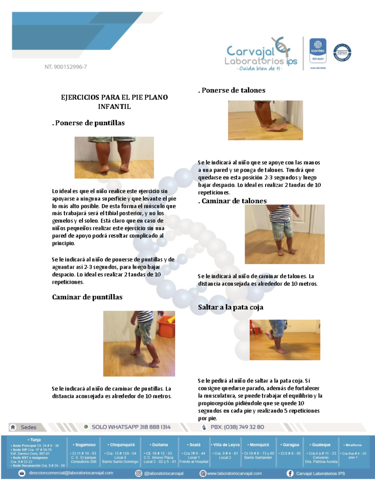 Pieplano Niños - pie plano - EJERCICIOS PARA EL PIE PLANO INFANTIL ...