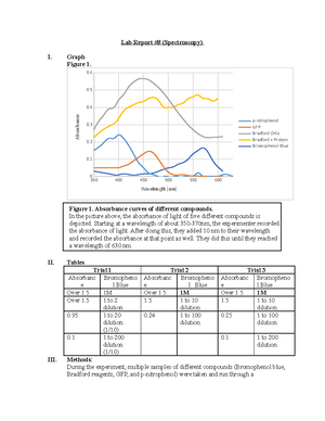 Enzyme Activity Lab Report - Lab # 11: Enzyme Activity I. Abstract ...