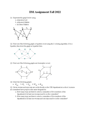 Discrete Mathematics Final Exam Question - Summer 2021 - Studocu