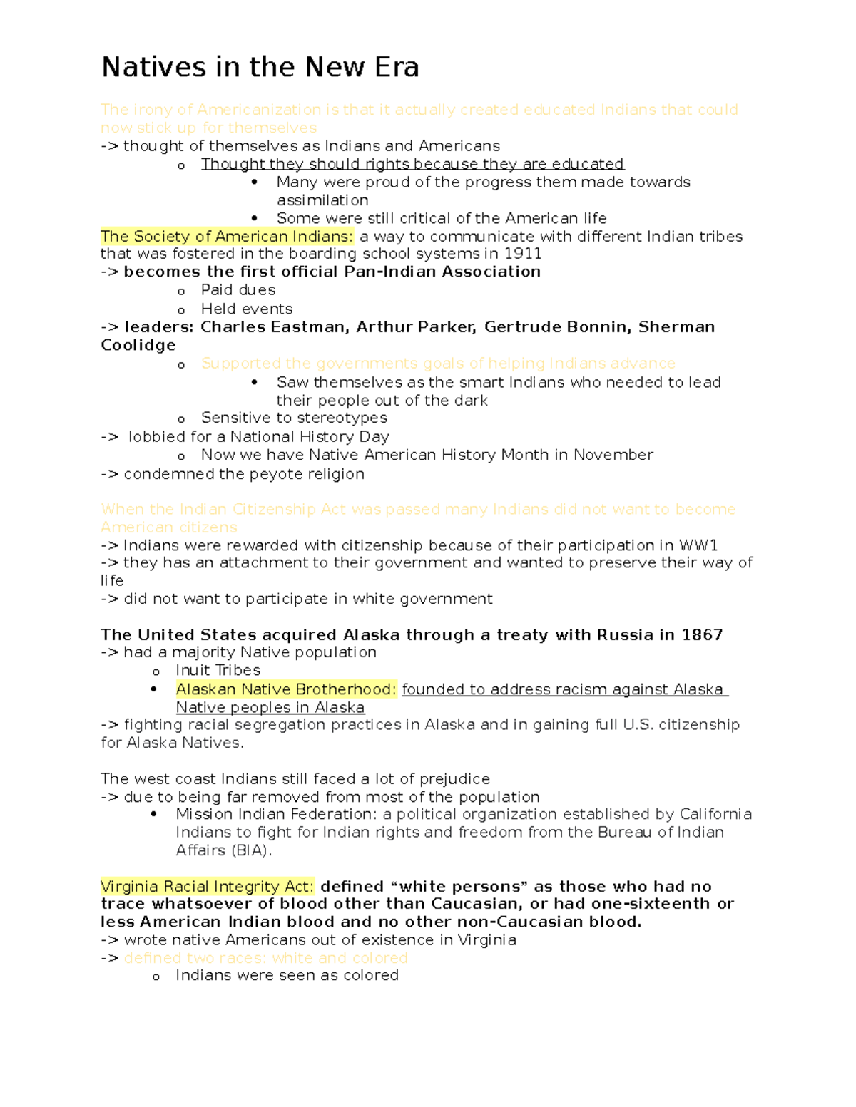 Natives in the New Era Notes - Natives in the New Era The irony of ...