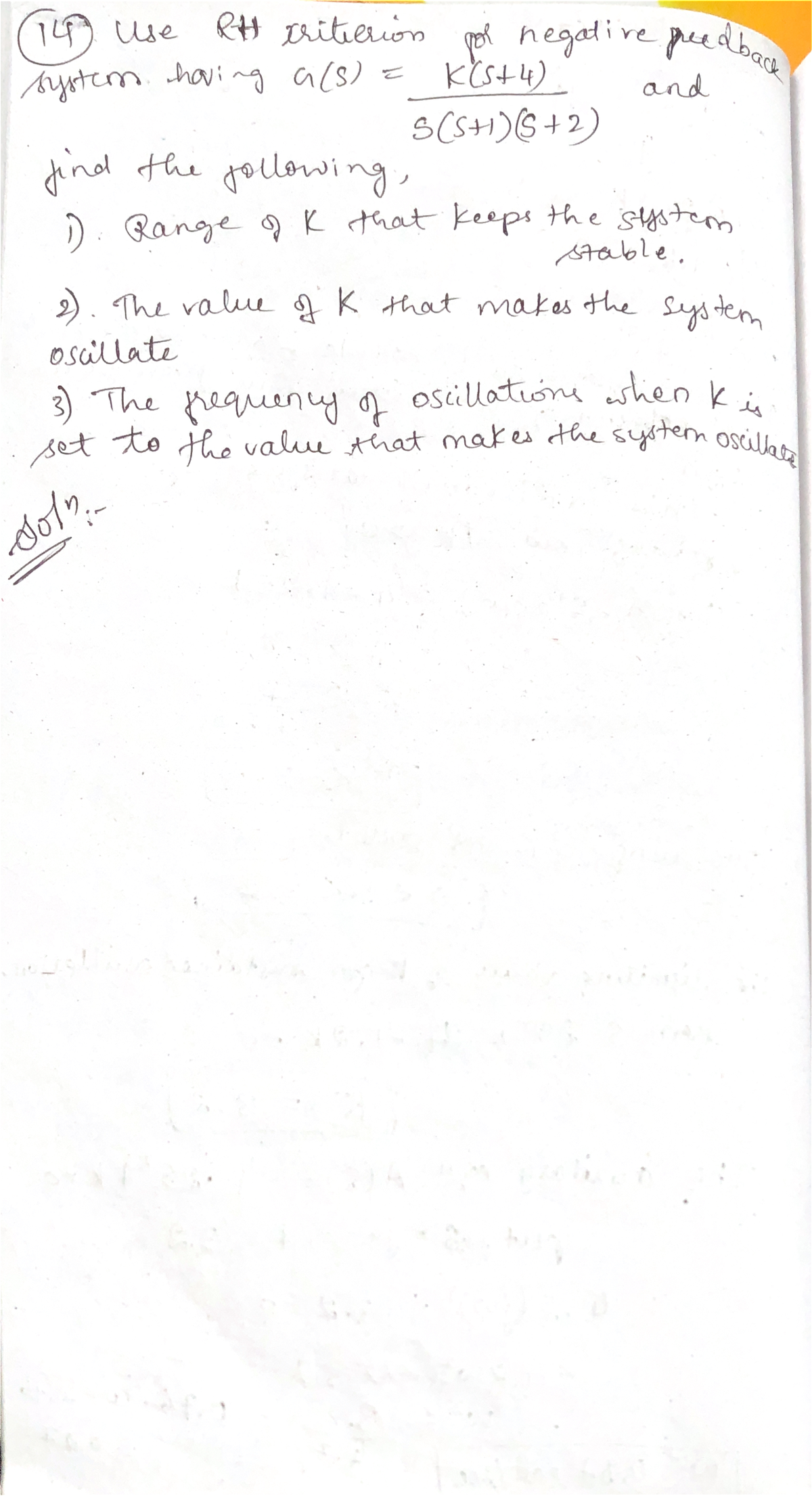 Control system - 14 system having a(s) use RH tritecion for negative ...