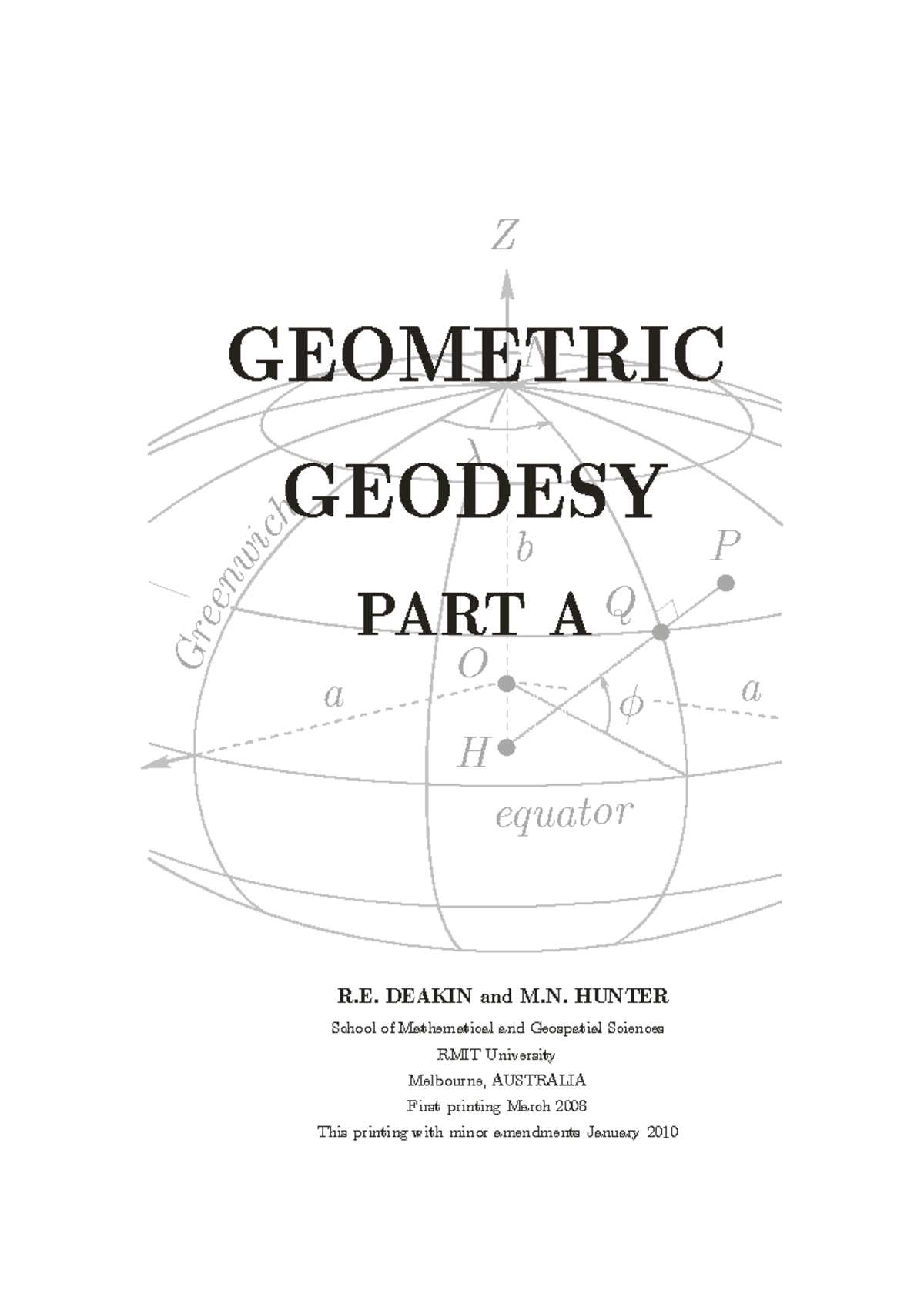 Geometric Geodesy Part A - eq ua tor G r e e n wi c h Z a a b O φ ...