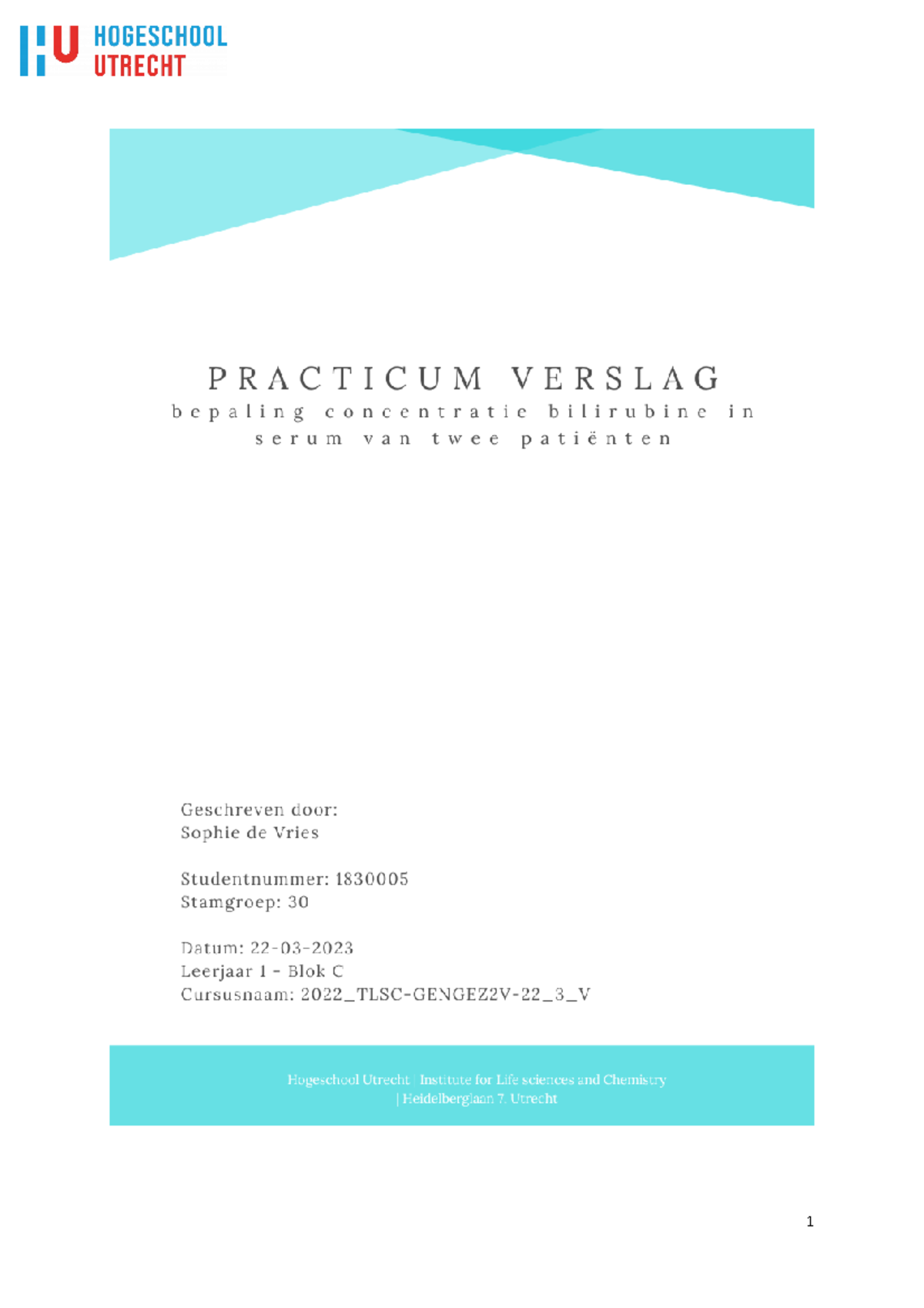 Practicumverslag assessment hematologie - - Studeersnel