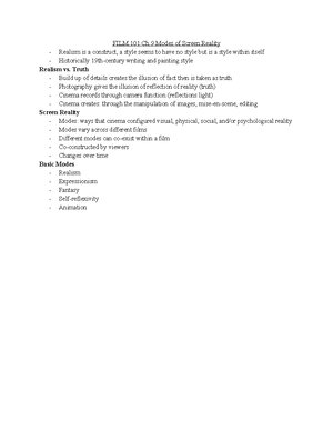 FILM.101 CH.6 Narrative - Chapter 7; Nature of Narrative Storytelling ...