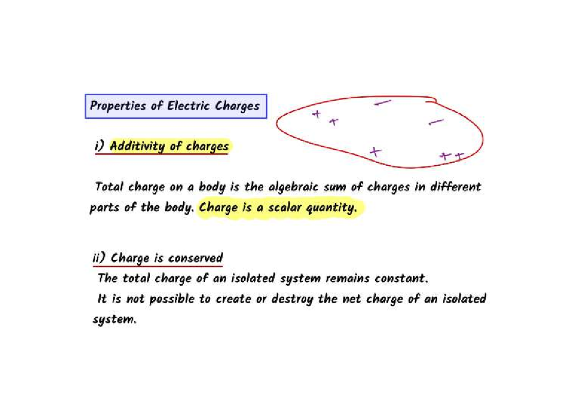 Electric Charges 02 - revision notes - Science - Studocu