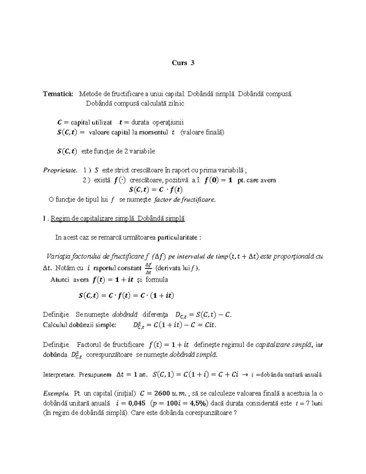 Cursmat 3 - anul 1 business si turism - Curs 3 Tematică: Metode de ...