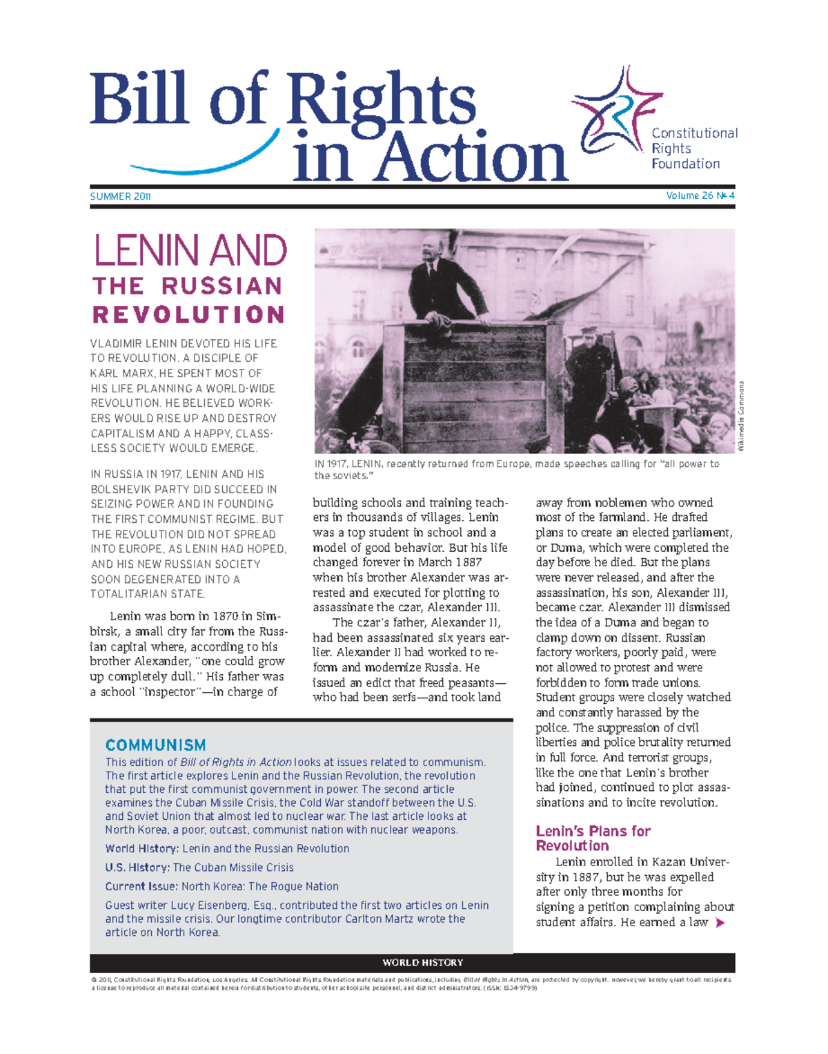 Lenin-russian-revolution - WORLD HISTORY VLADIMIR LENIN DEVOTED HIS ...