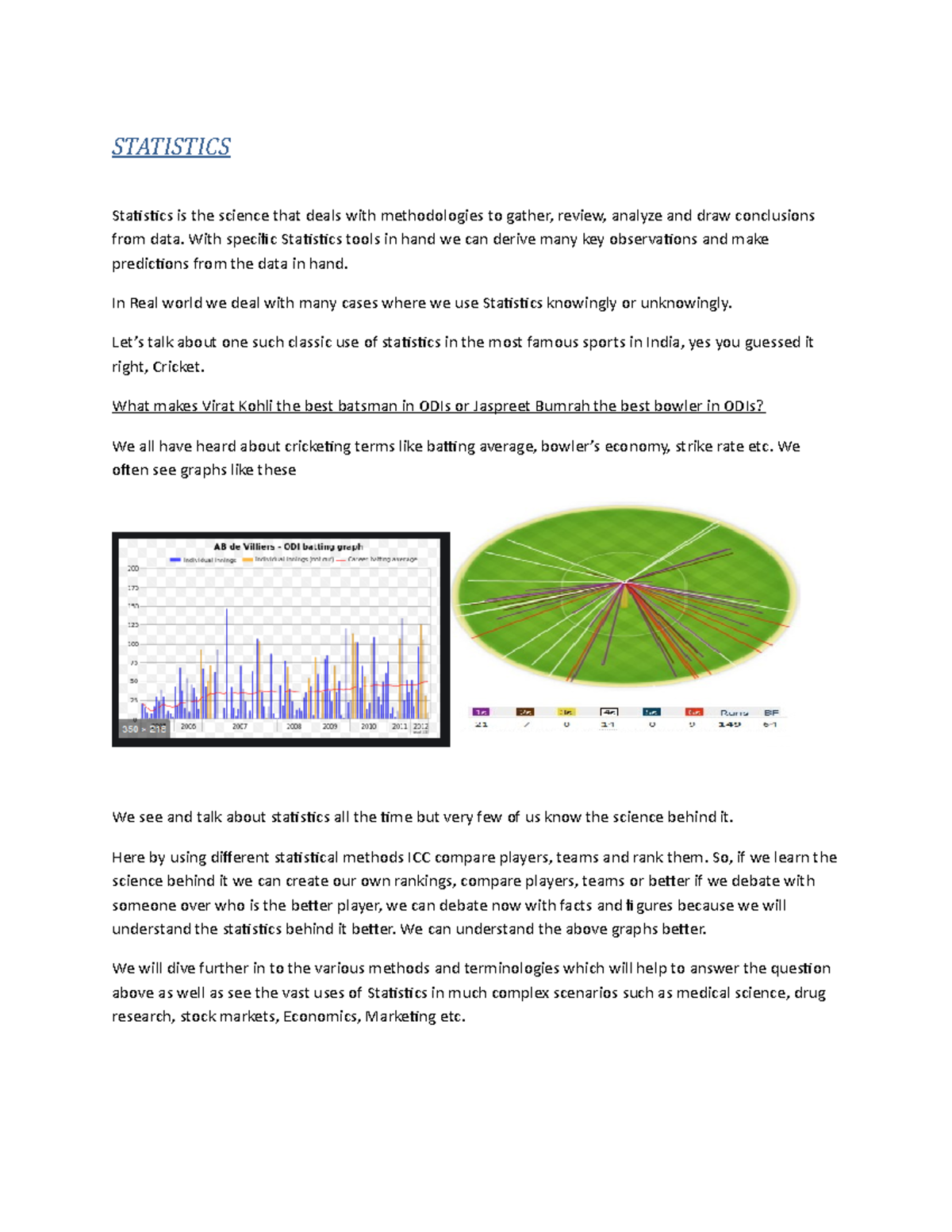 Statistics Part1 - STATISTICS Statistics is the science that deals with ...