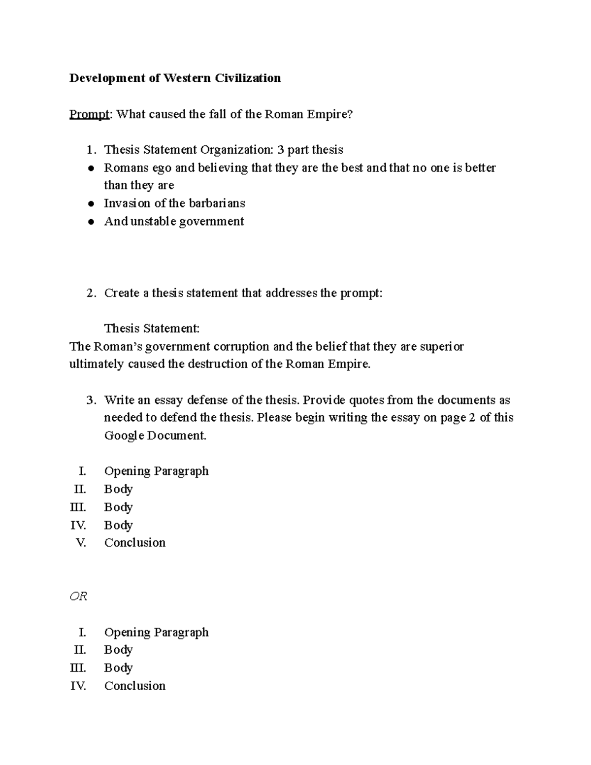 Jenna Rivers 22 - Development of Western Civilization - Development of ...