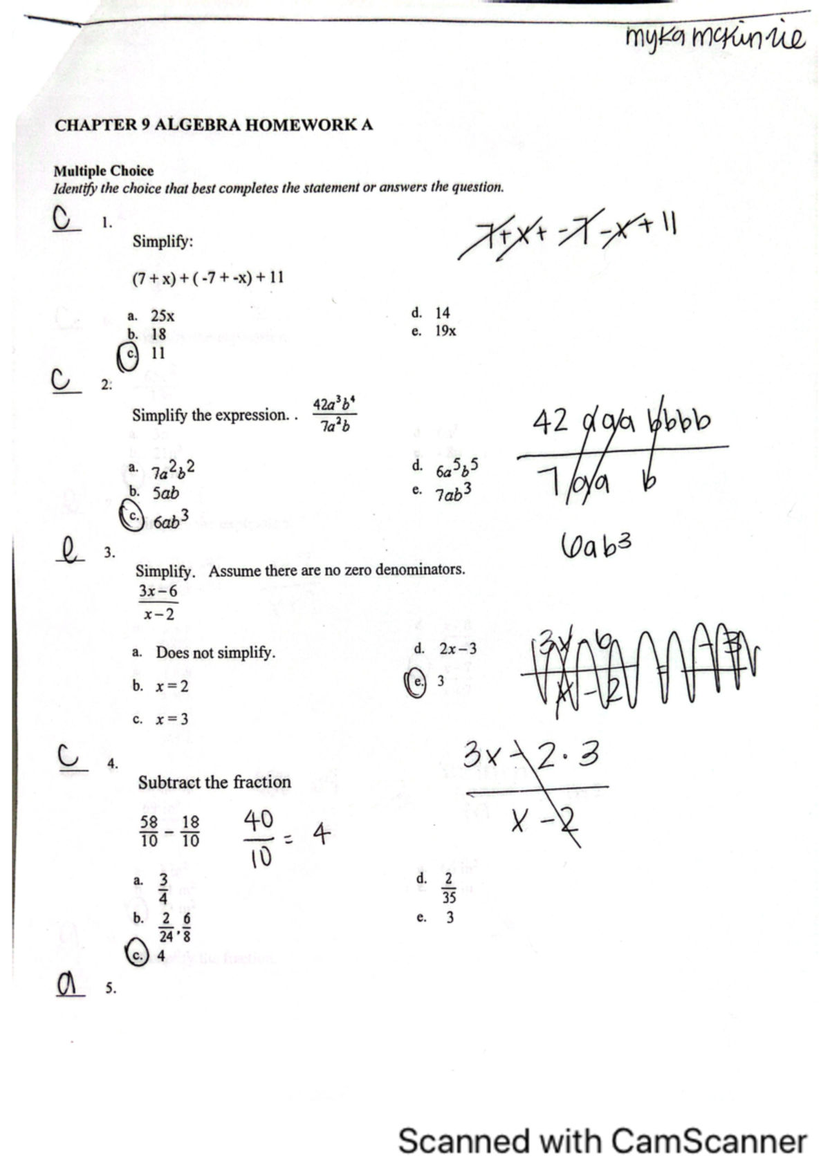 Cam Scanner 04-11-2024 13 - myka mckinnie CHAPTER 9 ALGEBRA HOMEWORK A ...