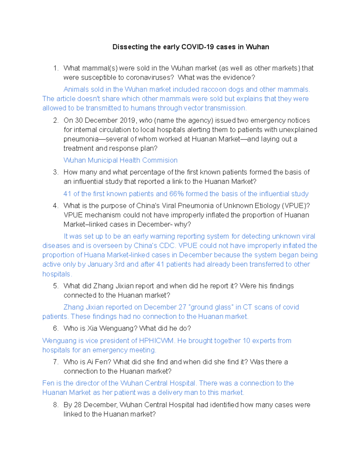 Micro Assignment Dissecting the early Covid-19 cases in Wuhan ...