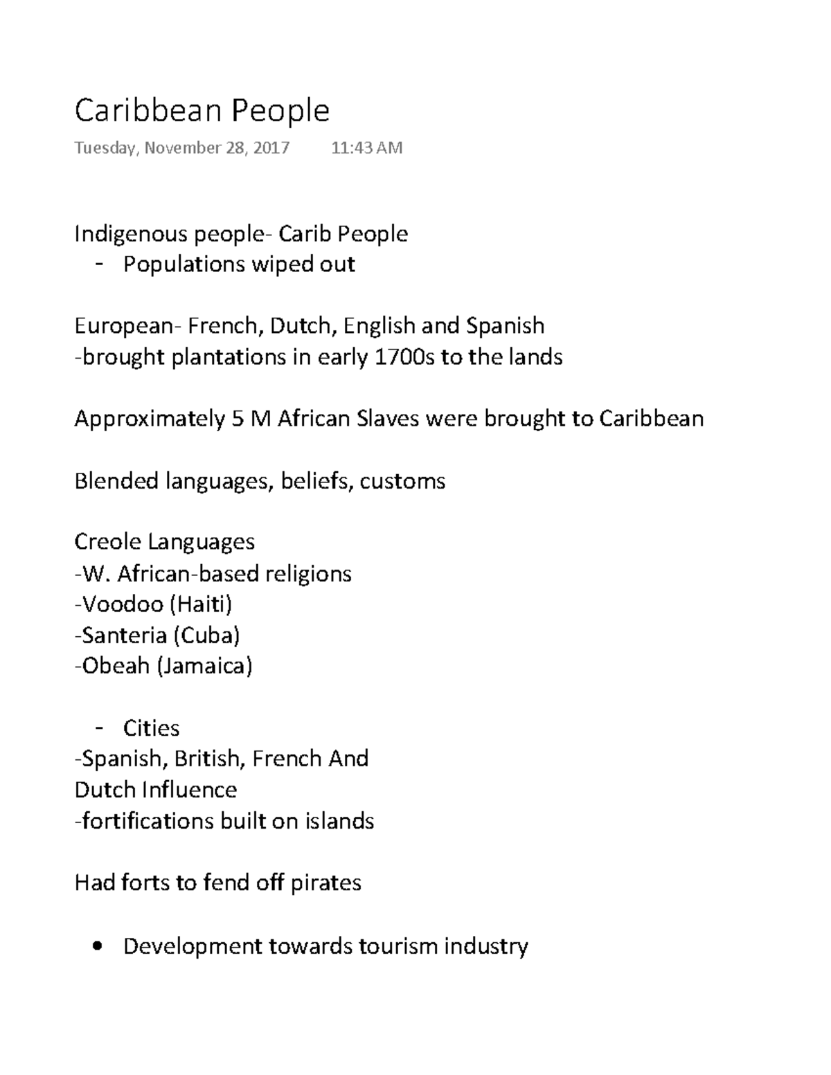 Caribbean People - Audrey Joslin - Caribbean People Tuesday, November ...