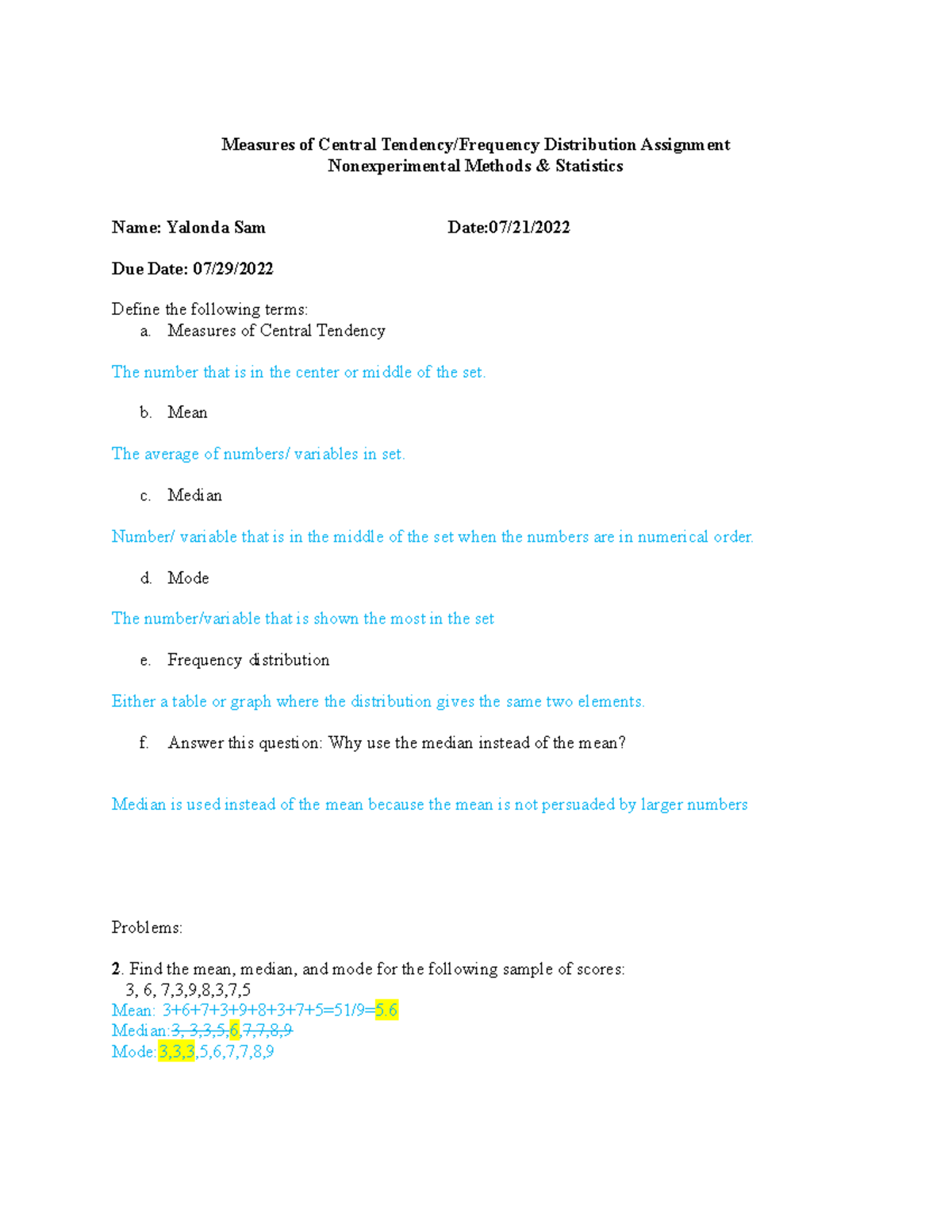 central tendency - Measures of Central Tendency/Frequency Distribution ...