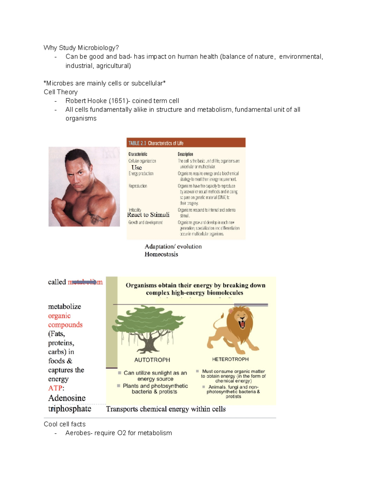 #1 - Lecture notes - Why Study Microbiology? - Can be good and bad- has ...