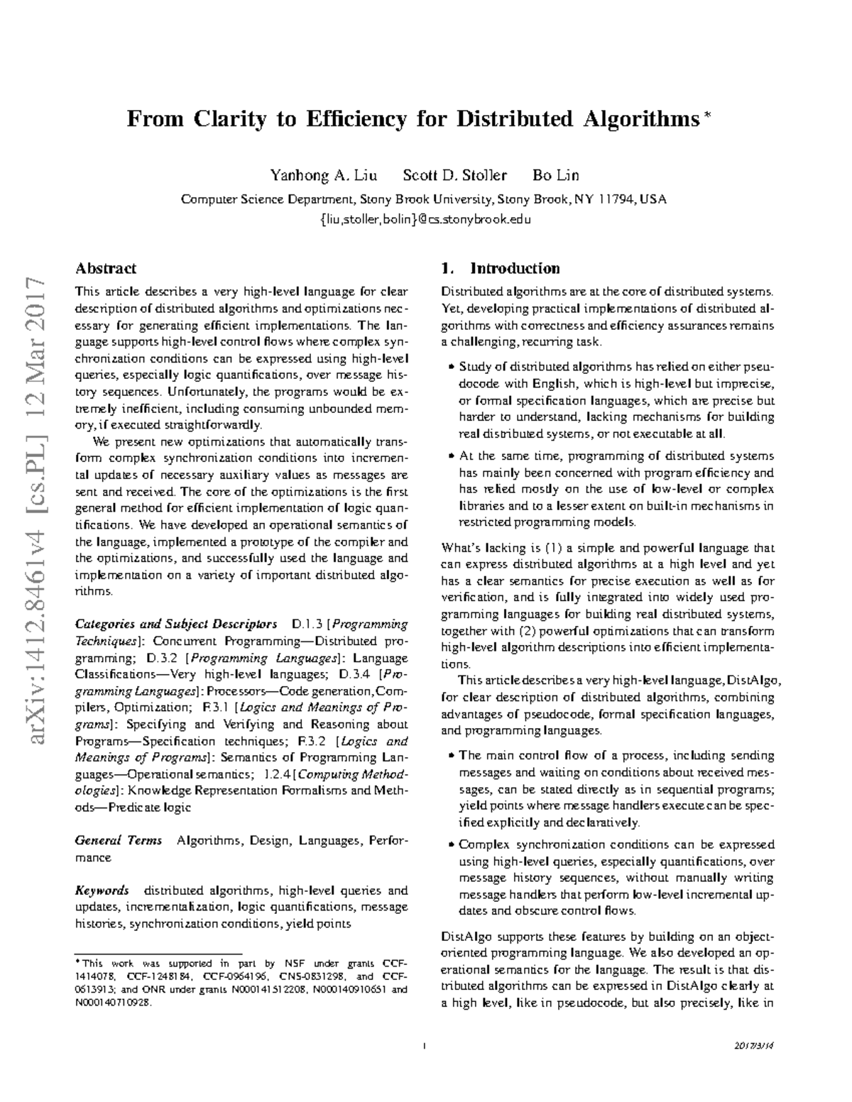 1412 - tutorial - arXiv:1412 [cs] 12 Mar 2017 From Clarity to ...