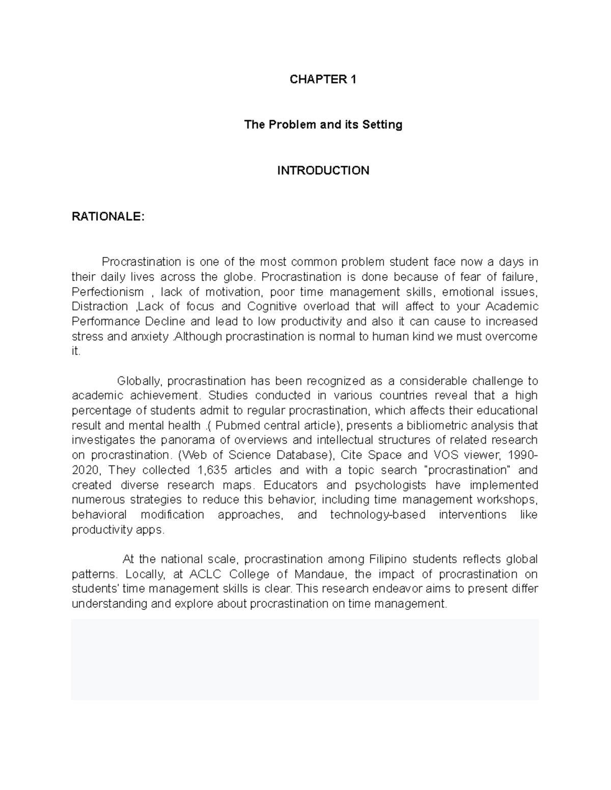 Chapter 1 Final Najud - asdasdasd - CHAPTER 1 The Problem and its Setting INTRODUCTION RATIONALE ...